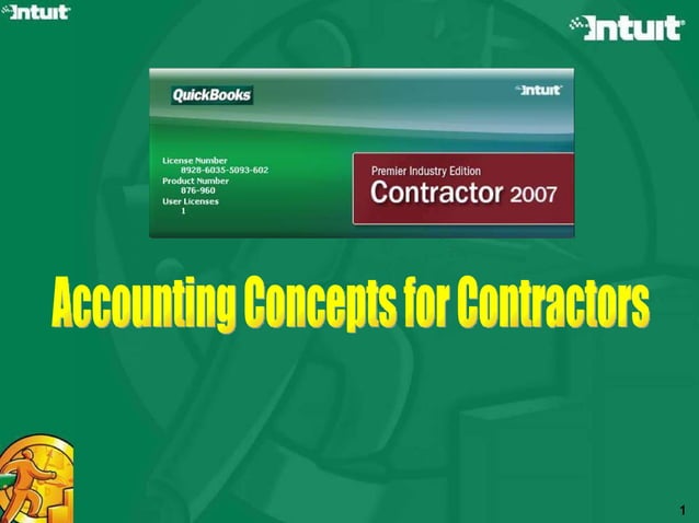 QuickBooks Contractors Edition | PPT | Business Accounting & Finance ...