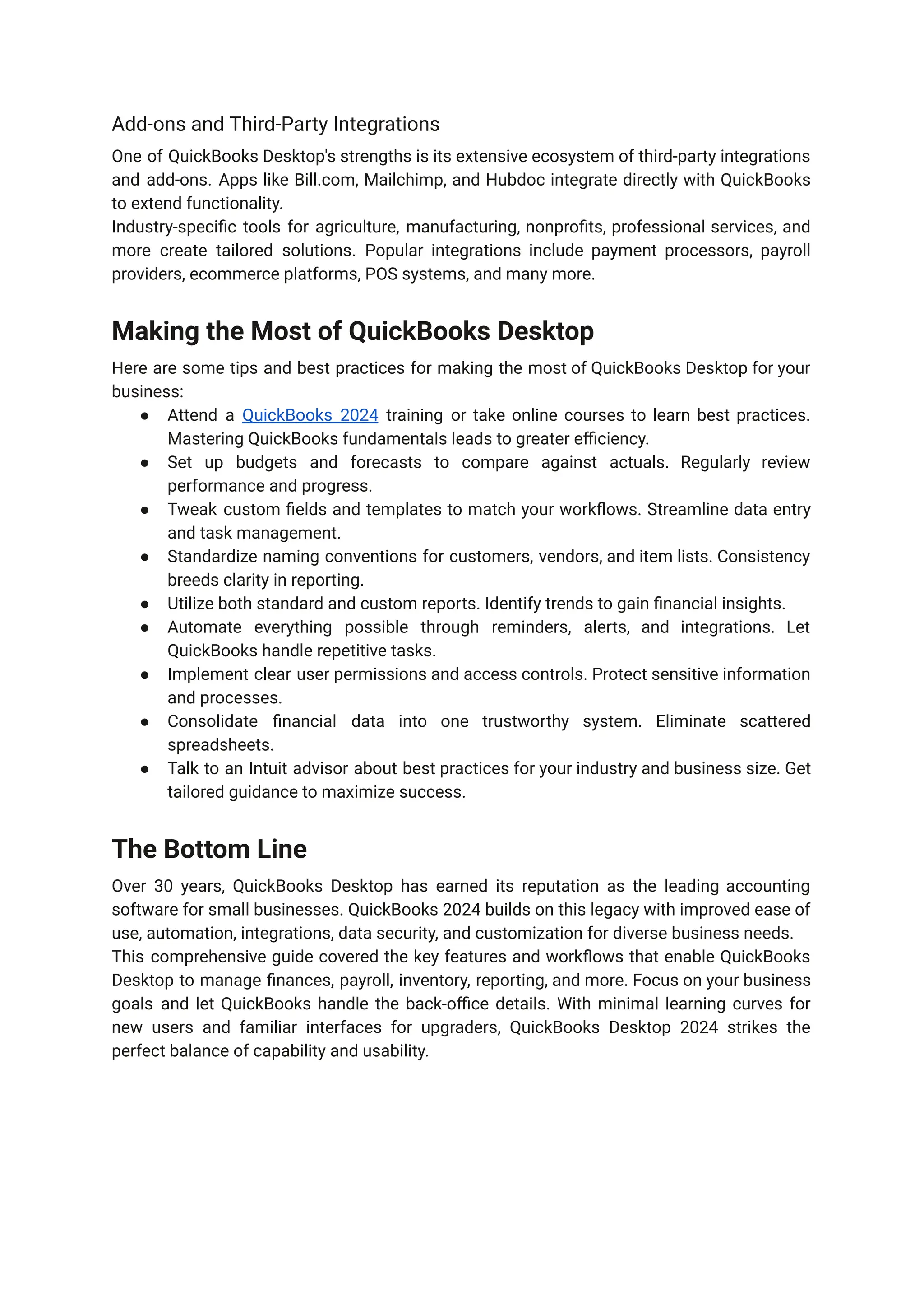 QuickBooks Desktop 2024: A Comprehensive Guide | PDF