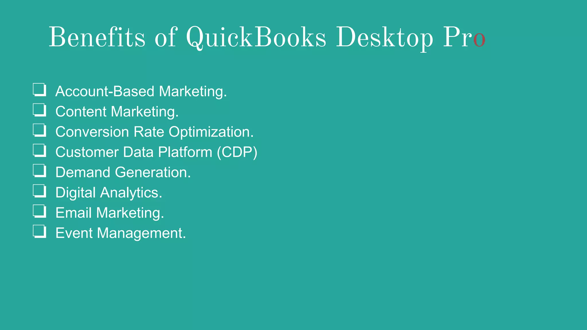 QuickBooks Desktop Pro | PPTX