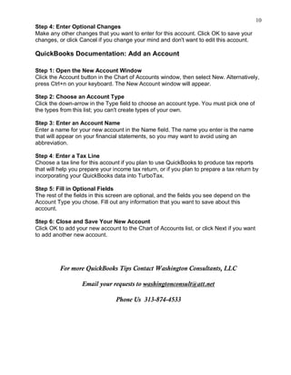 Quickbooks Documentation | PDF