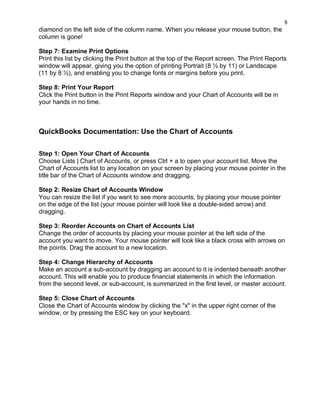 Quickbooks Documentation | PDF
