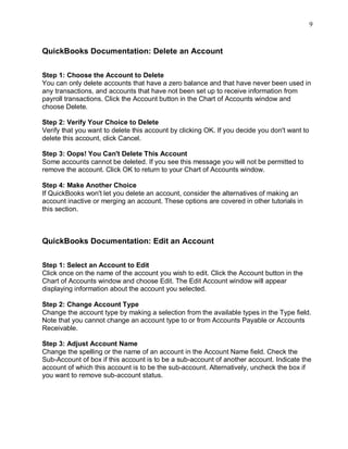 Quickbooks Documentation | PDF