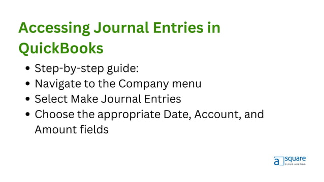 QuickBooks Journal Entry Made Easy: Tips and Tricks | PPT