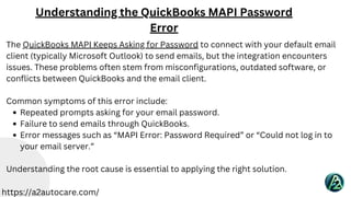 QuickBooks MAPI Error How to Stop Repeated Password Prompts .pdf