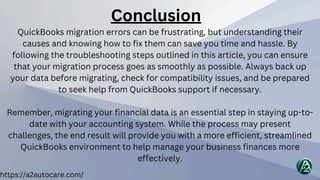 QuickBooks Migration Error: What Went Wrong and How to Fix It | PPT