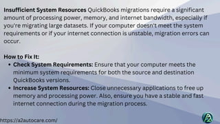 QuickBooks Migration Error: What Went Wrong and How to Fix It | PPT