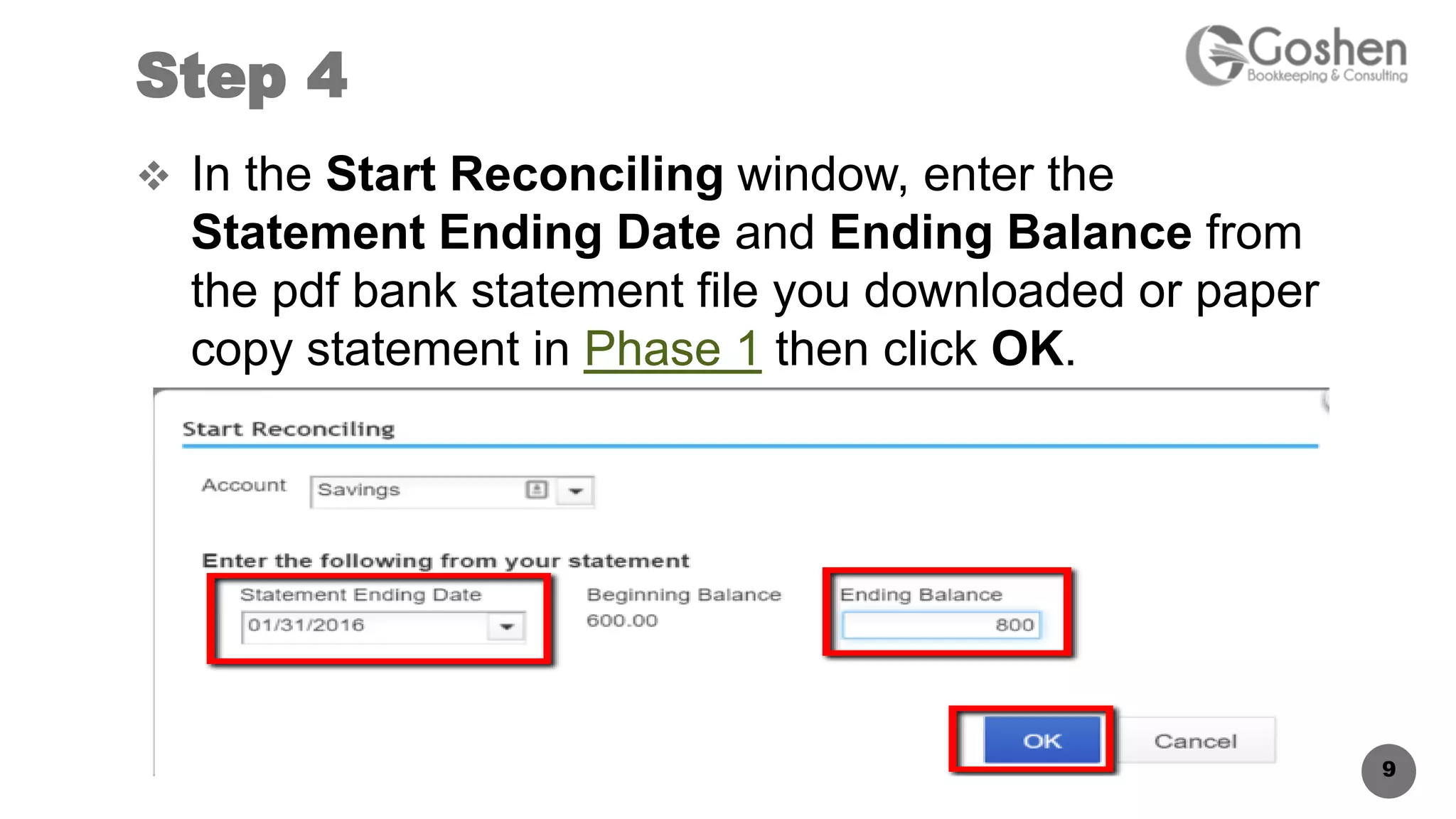QuickBooks online: Bank Reconciliation | PDF