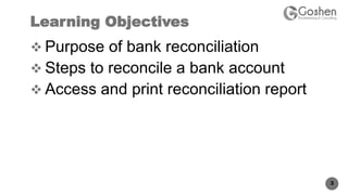 QuickBooks online: Bank Reconciliation | PDF