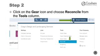 QuickBooks online: Bank Reconciliation | PDF