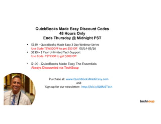 QuickBooks Online Plus for New Nonprofit Users | PPT