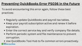 QuickBooks Payroll Service Error PS036 Quick Troubleshooting Tips.pdf