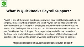 QuickBooks Payroll Support....ppt..sub... | PPTX