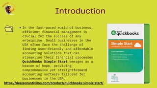 Quickbooks Simple Start Accounting Software In The USA.pdf
