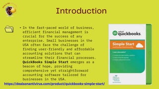 Quickbooks Simple Start Accounting Software In The USA.pptx