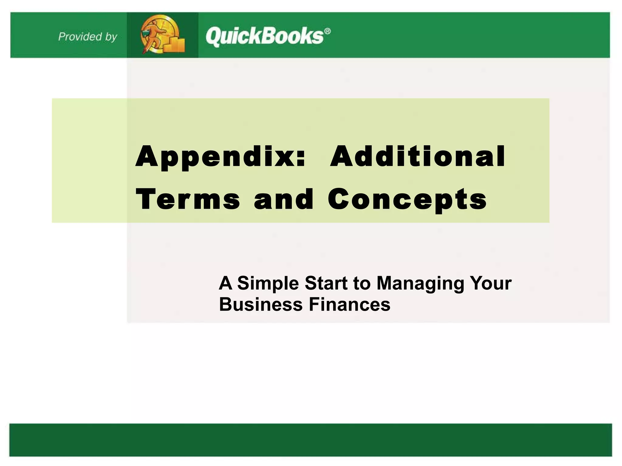 Quickbooks Simple Start Presentation | PPT