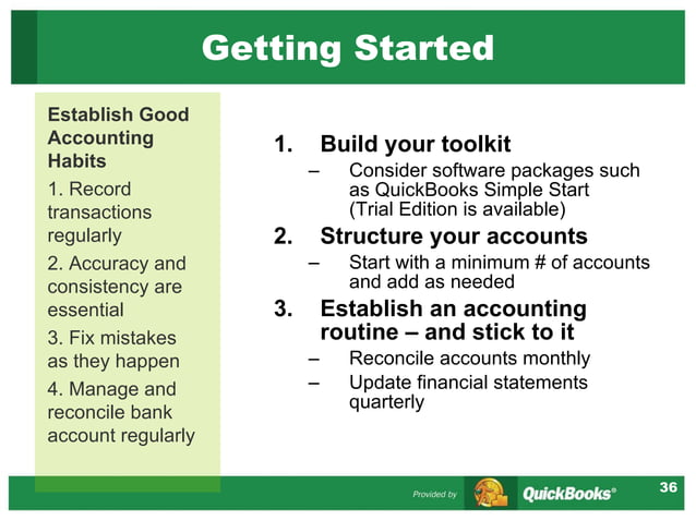 Quickbooks Simple Start Presentation | PPT