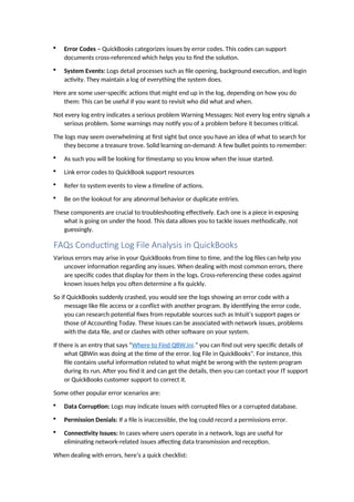 QuickBooks System Logs Explained in 2025 | PPT