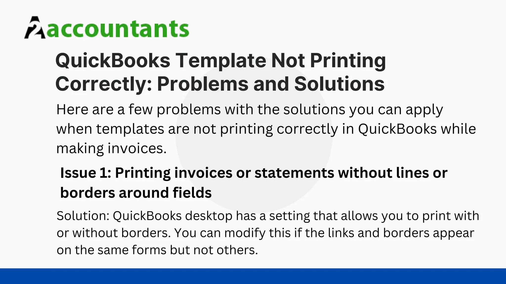 Let's Resolve If QuickBooks Template Not Printing Correctly | PDF ...