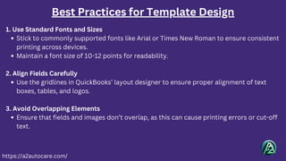 QuickBooks Template Printing Alignment and Formatting Solutions | PDF