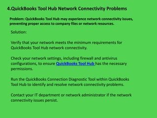 Issues & Errors Fix with QuickBooks Tool Hub | PPTX