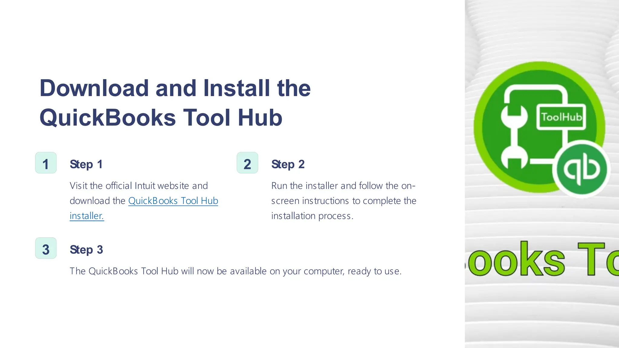 QuickBooks Tool Hub – How to Download, Install & Use It? | PDF