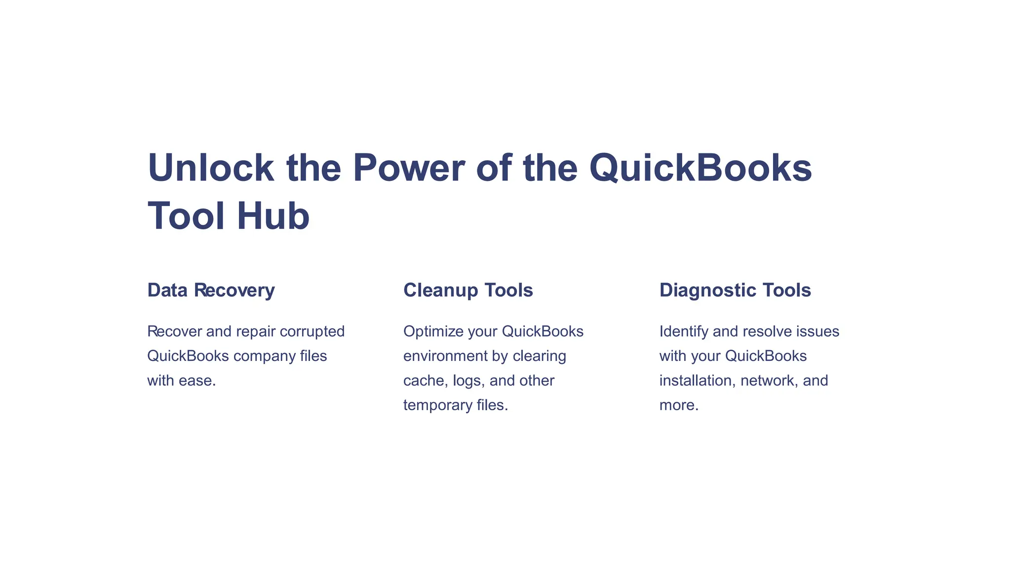 QuickBooks Tool Hub – How to Download, Install & Use It? | PDF