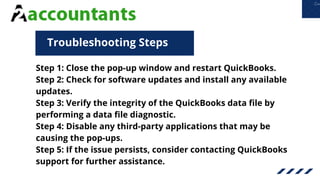 QuickBooks Utility Application Pop-ups Solutions and Steps.pdf