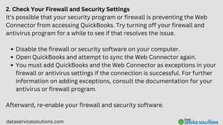 QuickBooks Web Connector Error QBWC1039 Causes and Solutions | PDF