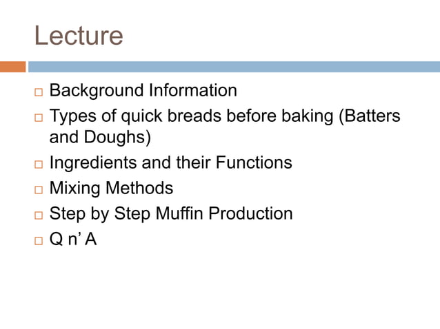 Quick Breads | PPT