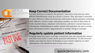 Quick Claimers Inc. - Most Effective Tips for Behavioral Health Billing ...