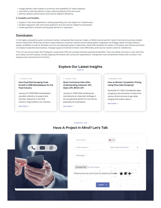 Quick Commerce Data APIs: Instamart API, Zepto API, Blinkit API | PDF