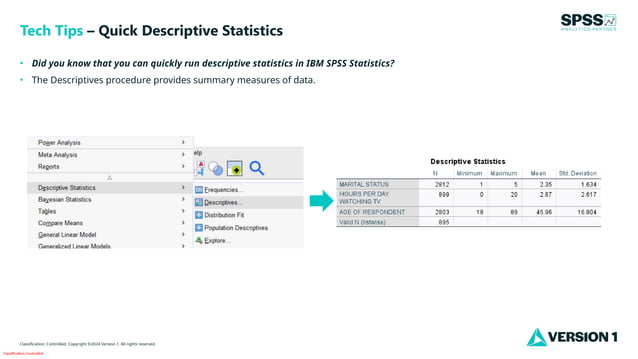 Quick Descriptives in IBM SPSS Statistics.pptx