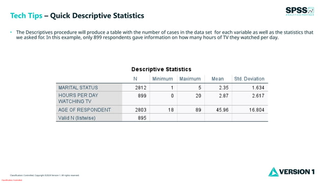 Quick Descriptives in IBM SPSS Statistics.pptx