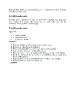 Quick Dinner Ideas.pdf