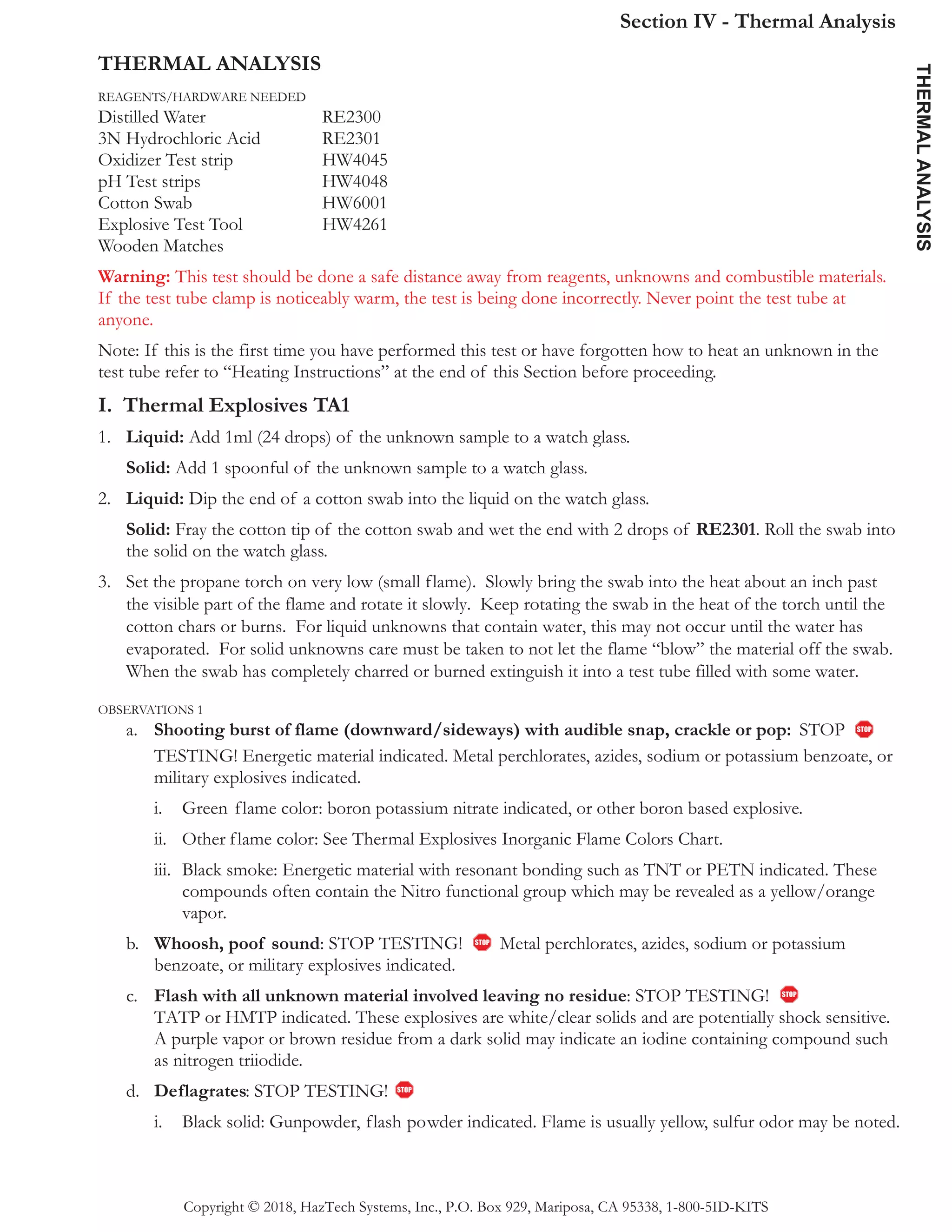 Quick dot hazard classification kit | PDF | Chemistry | Science