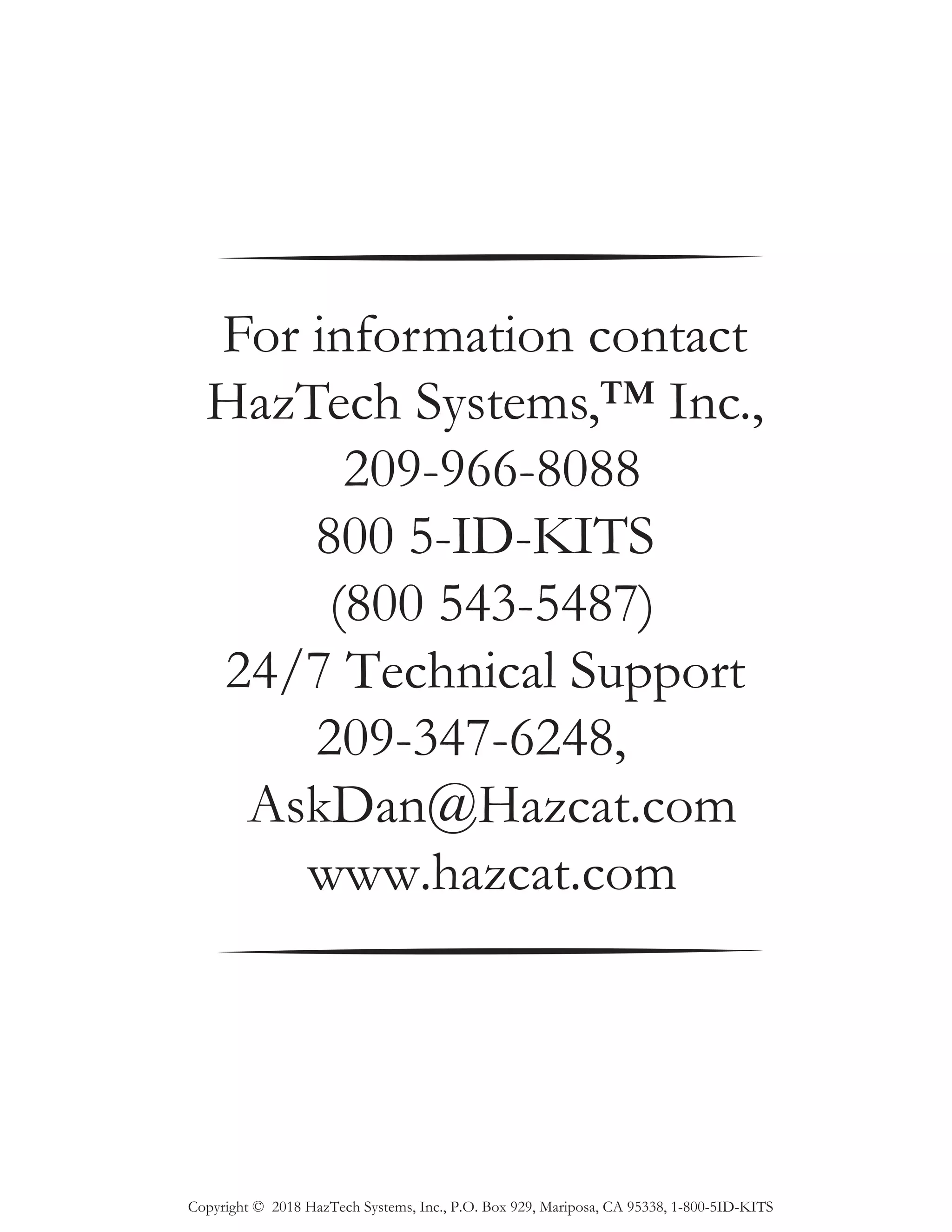 Quick dot hazard classification kit | PDF