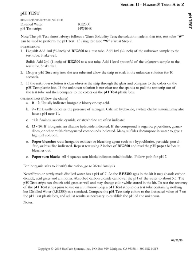 Quick dot hazard classification kit | PDF
