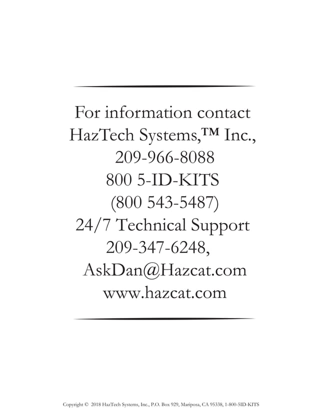 Quick dot hazard classification kit | PDF