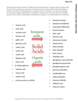 Quick dot hazard classification kit | PDF | Chemistry | Science