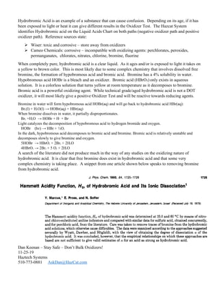 Quick dot hazard classification kit | PDF | Chemistry | Science