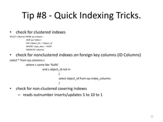 Quick & Easy SQL Tips | PPT