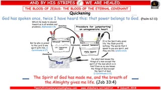 QUICKENING - Spiritual ‘Jump-start’ from the Holy Spirit | PPT