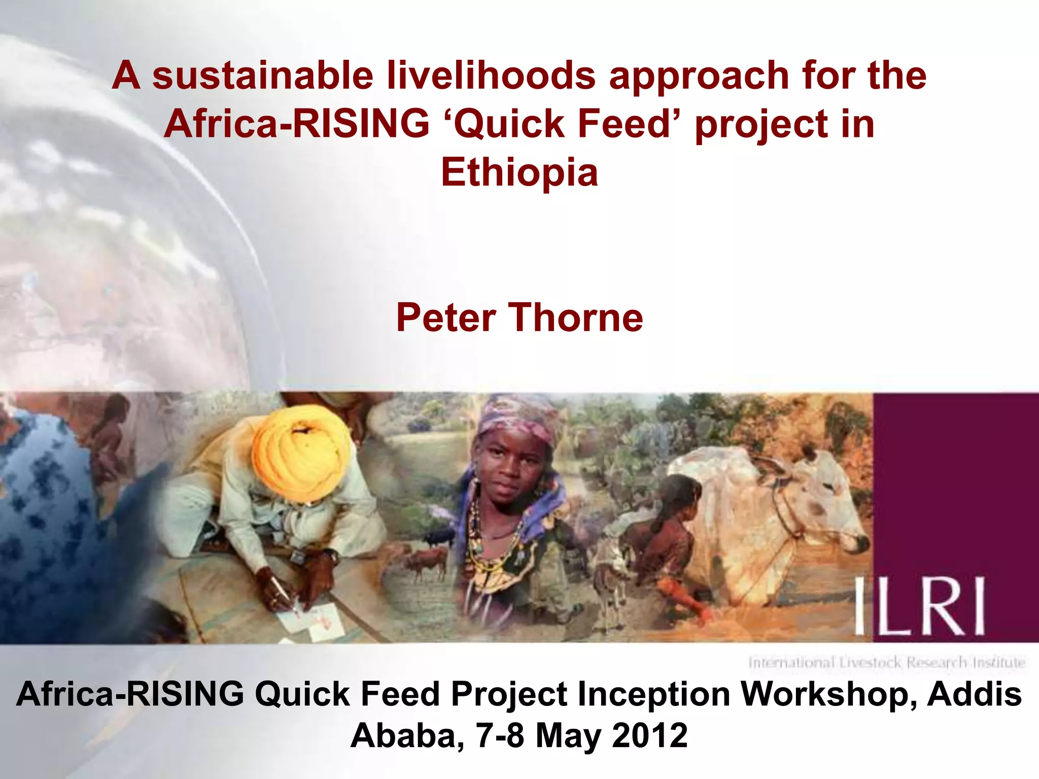 A sustainable livelihoods approach for the Africa-RISING ‘Quick Feed ...