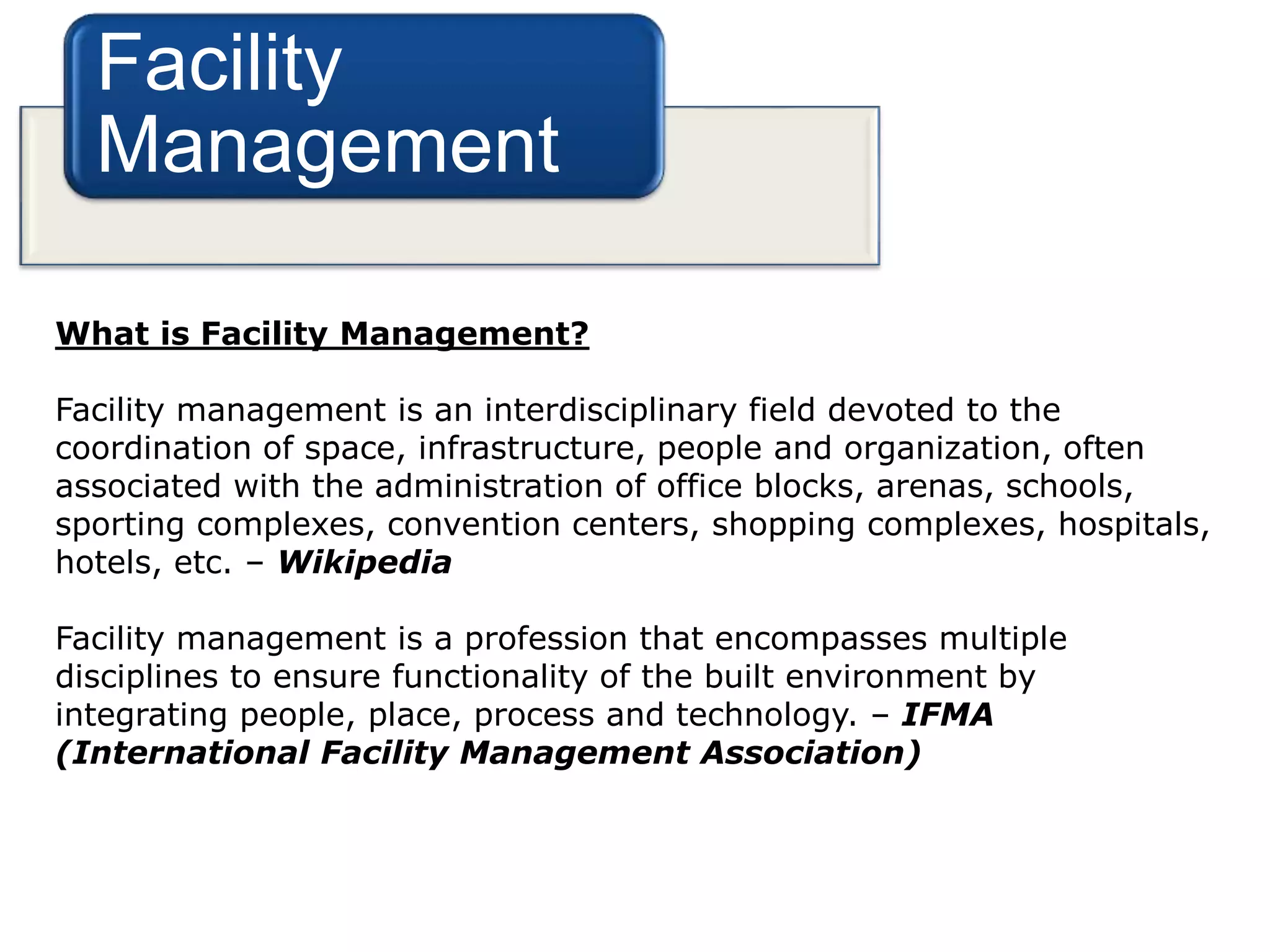QuickFms-Facility Management | PPT