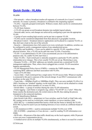 Quick Guide VLANs | PDF
