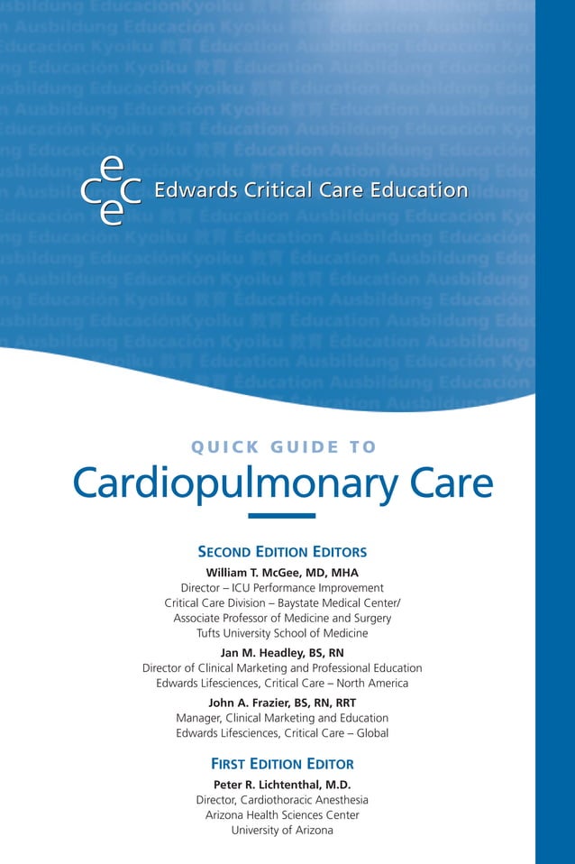 Quick guide to cardiopulmonary care | PDF