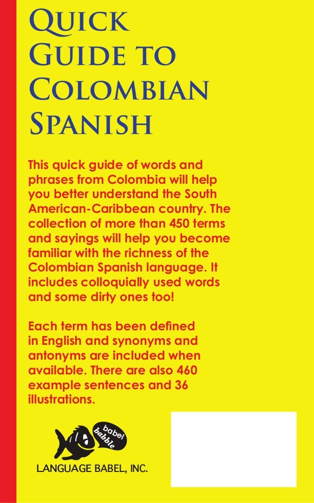 Quick Guide to Colombian Spanish (Book Preview)