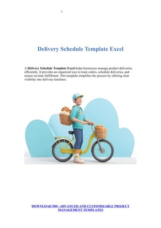 Quick Guide to Delivery Schedule Template Excel.docx | Desktop ...
