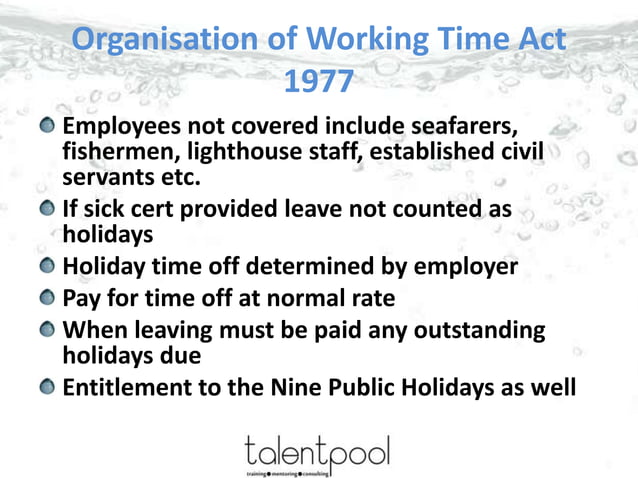 An Introduction to Employment Law in Ireland | PPTX