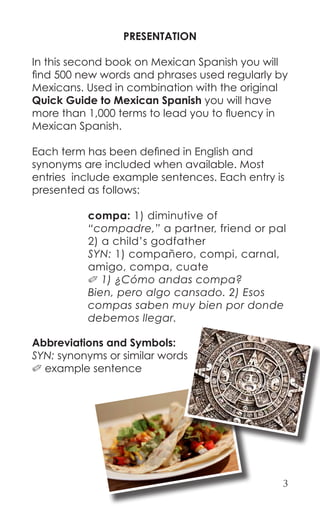 Quick Guide to More Mexican Spanish (Book Preview) | PDF